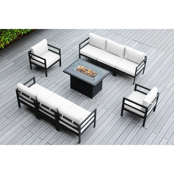 Latitude Run® Joniya 8 - Person Outdoor Seating Group with Cushions ...