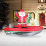 The Holiday Aisle® Fishing Santa Inflatable & Reviews | Wayfair