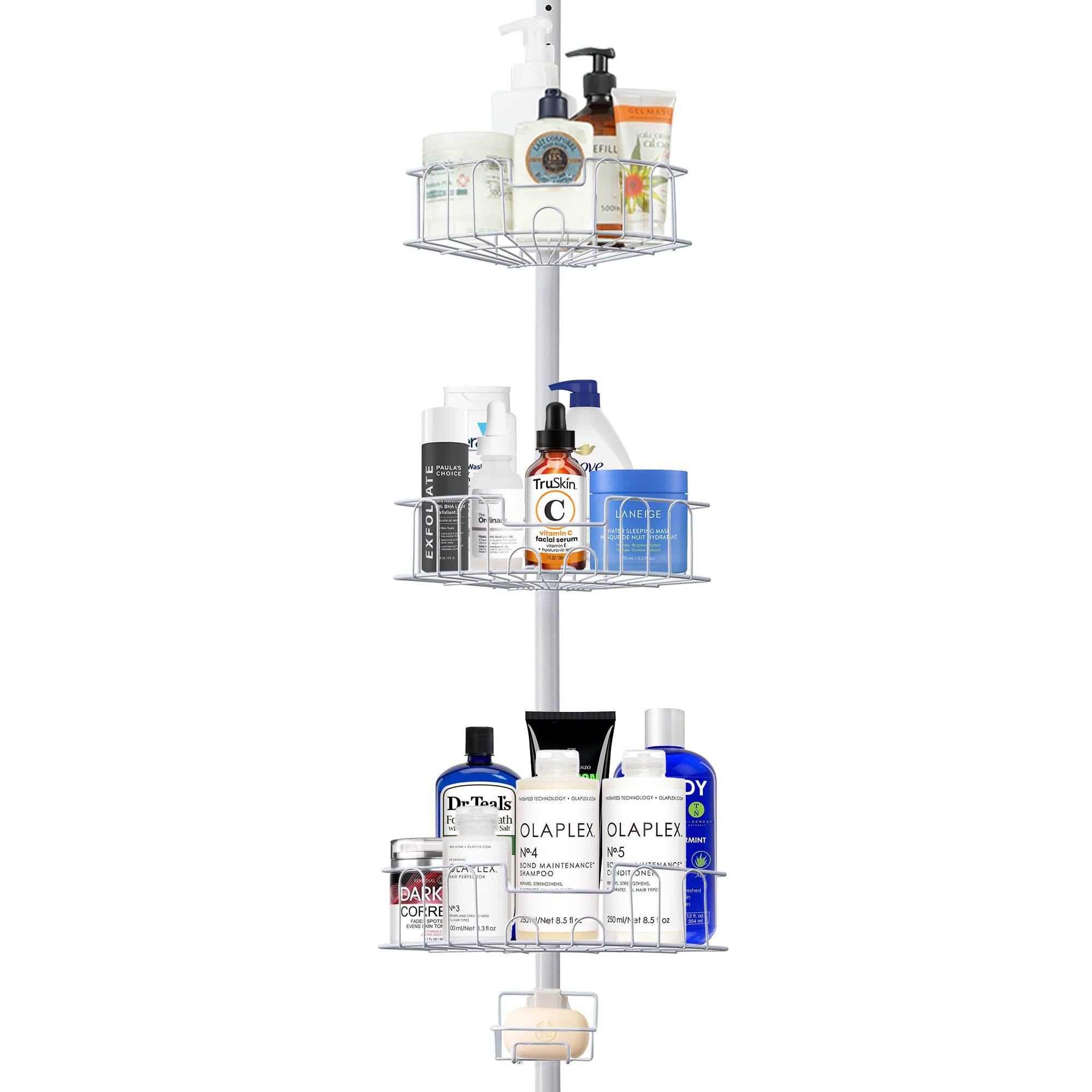 Rebrilliant Shower Organizer Corner - Extra Thick Rustproof Bathtub ...