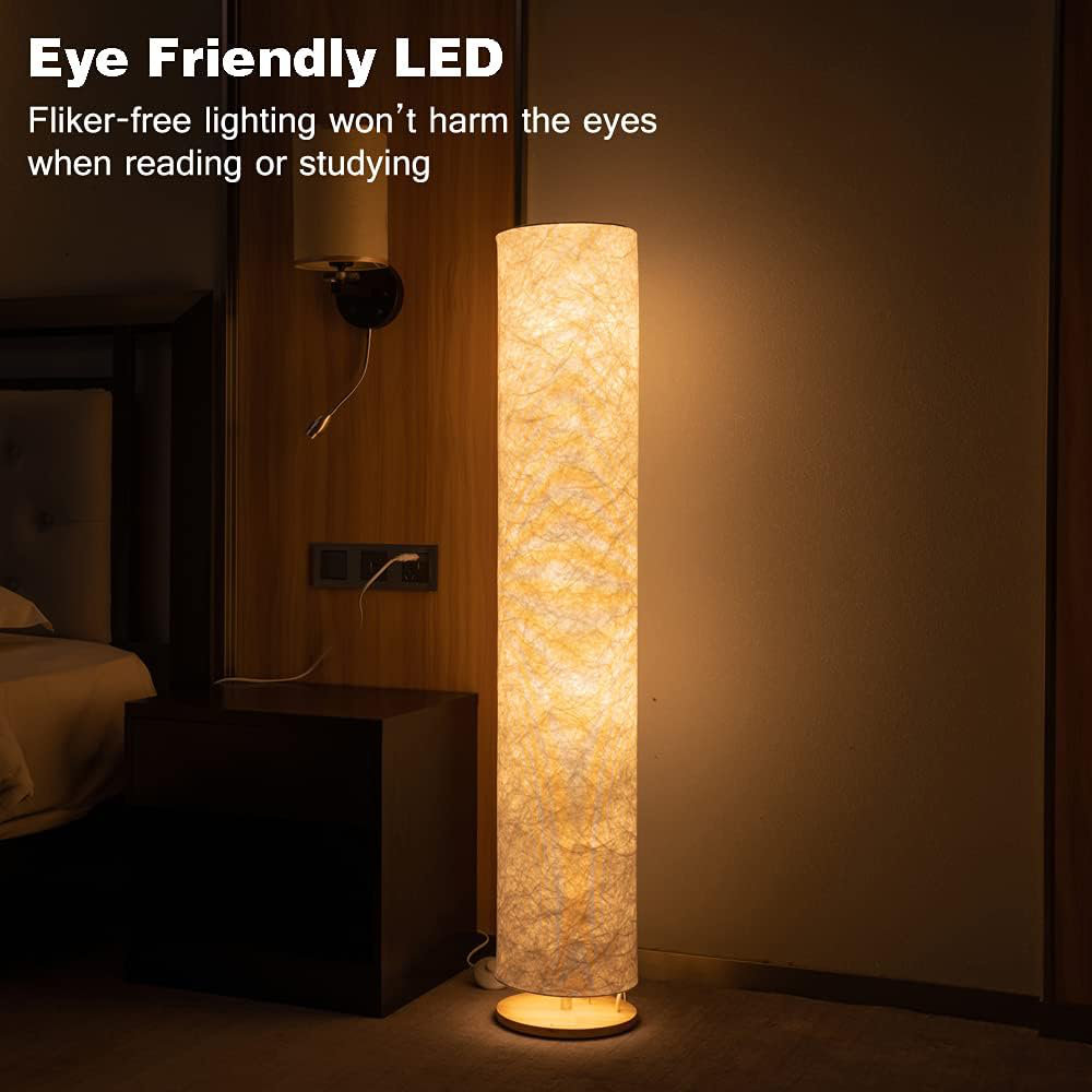 Ivy Bronx 52" Slim LED Floor Lamp, Warm 3000K Light, RGB Remote Control ...