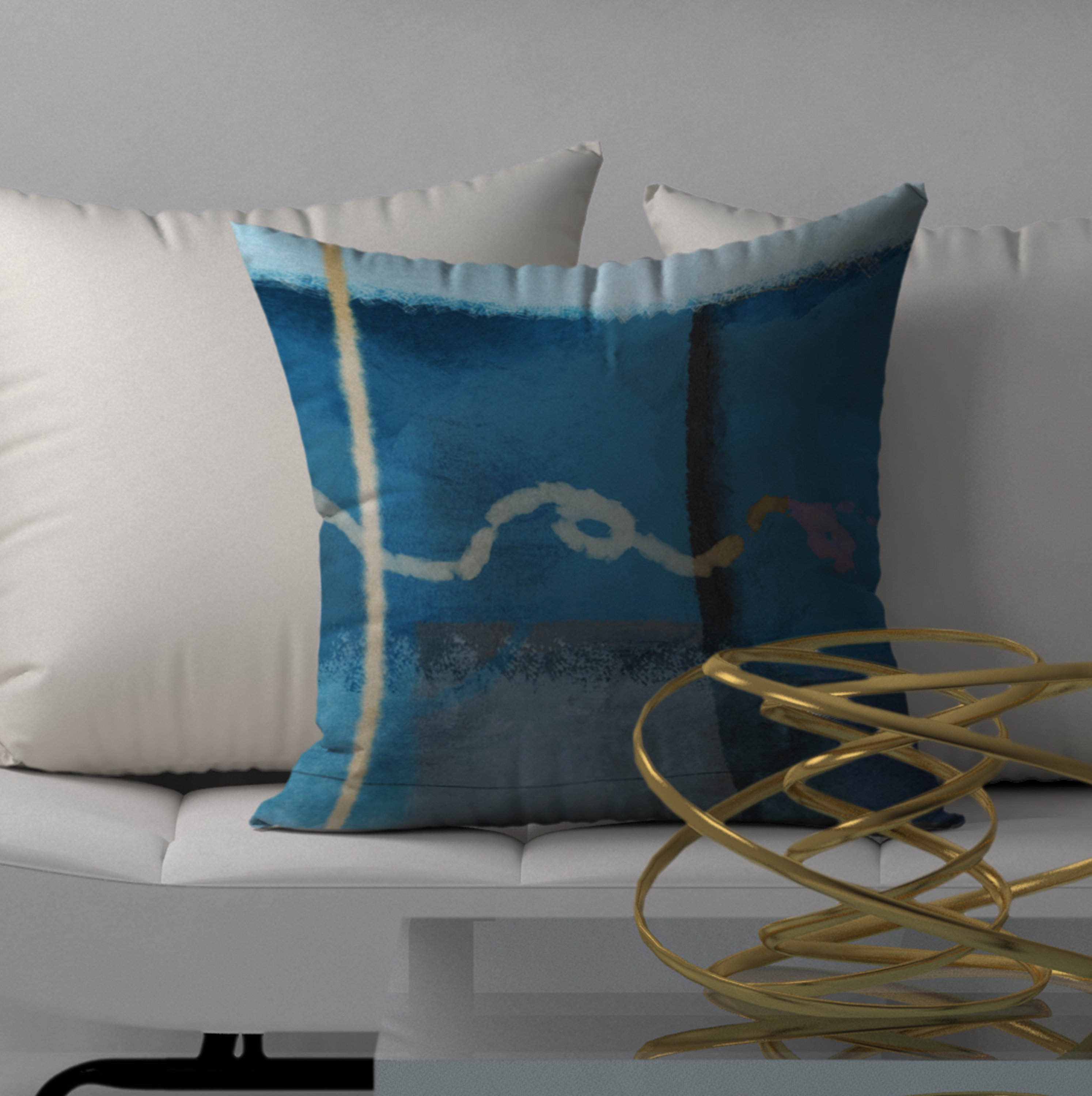 LeRoi Products Sound Fast Decorative Square Pillow Cover & Insert | Wayfair