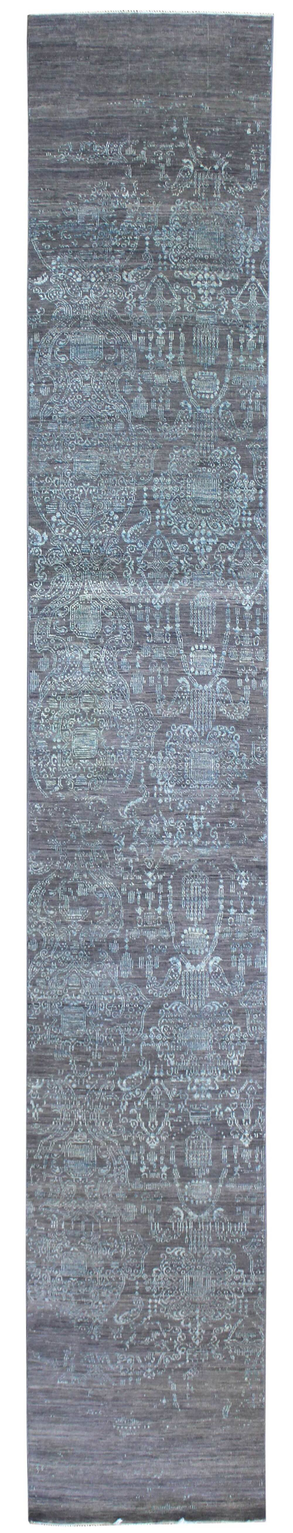 Landry & Arcari Rugs and Carpeting Erased Runner Abstract Handmade Wool ...