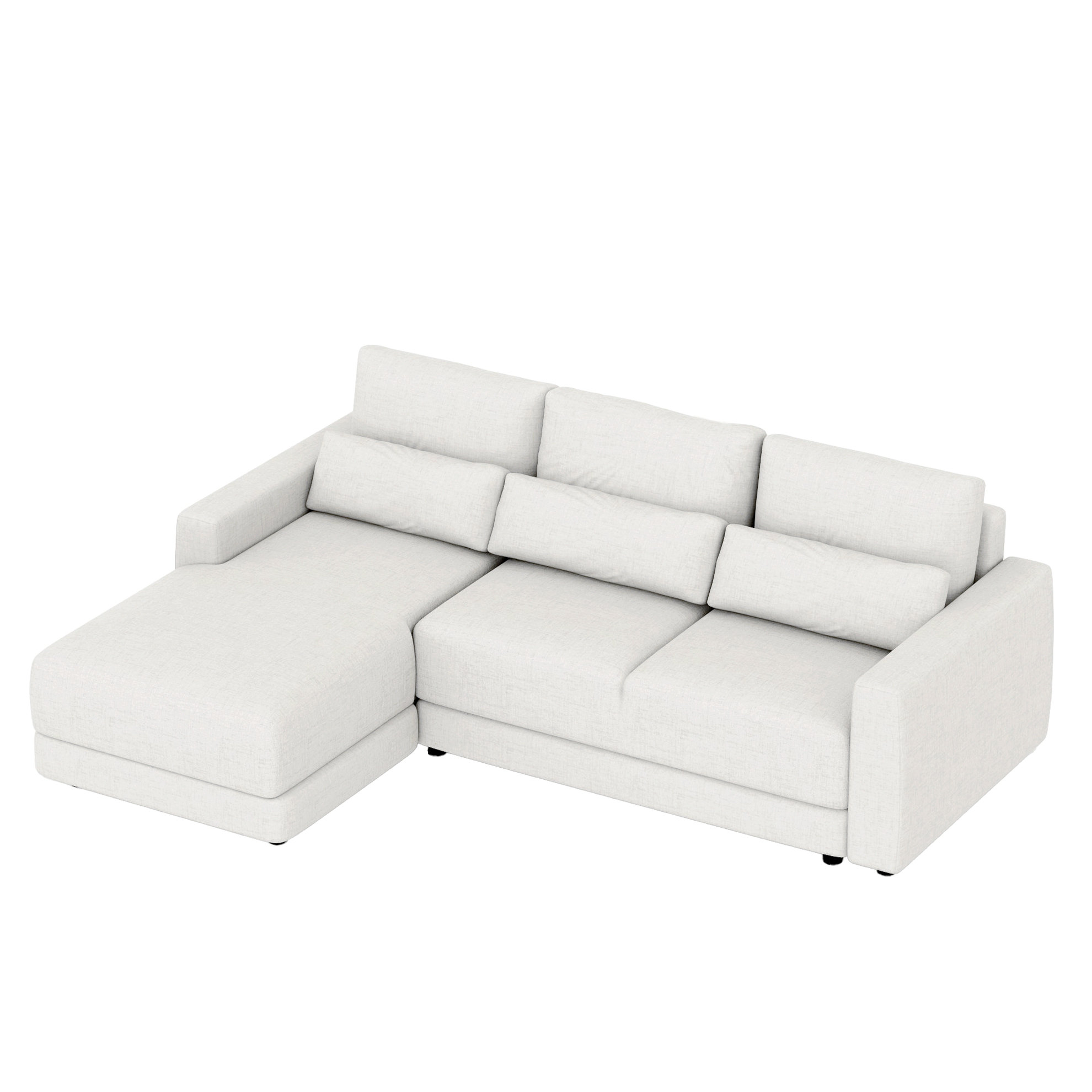Latitude Run® L-Shaped Modular Sectional Sofa With Removable Back ...