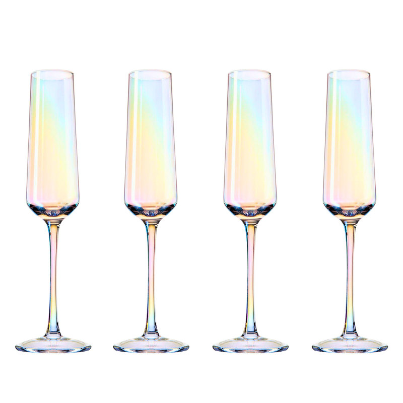 Godinger Silver Art Co Monterey 6 oz. Crystal Flute & Reviews | Joss & Main