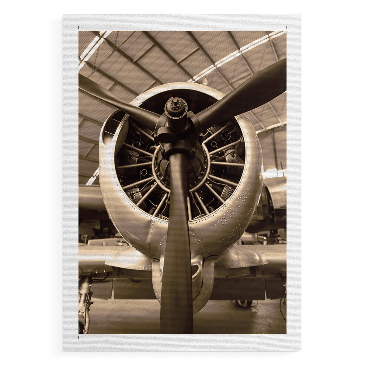 Ivy Bronx Airplane Engine -Canvas Print Only - NOT FRAMED | Wayfair