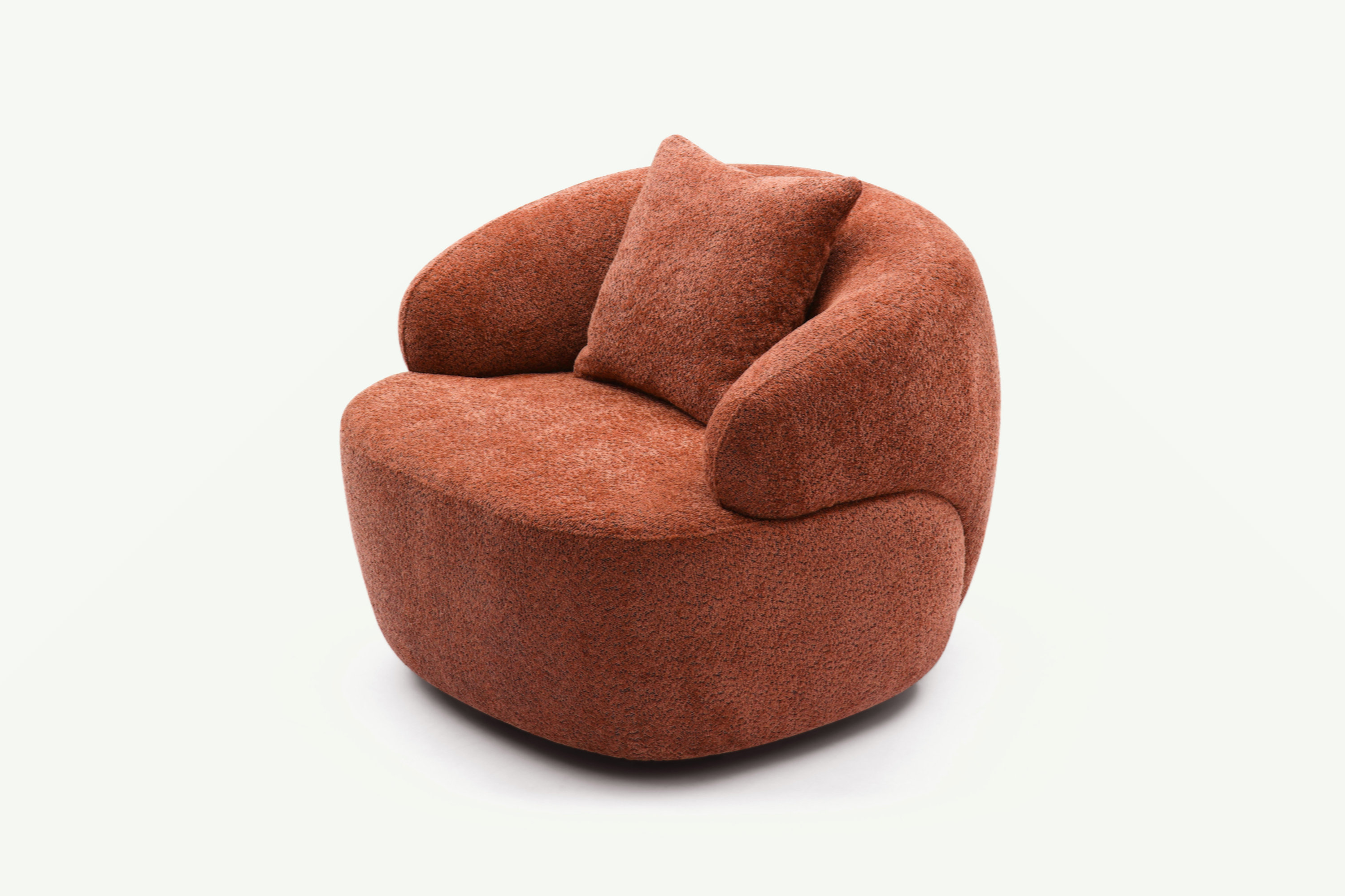 Hokku Designs Swivel Barrel Chair Living Room, Single Chair For Small ...
