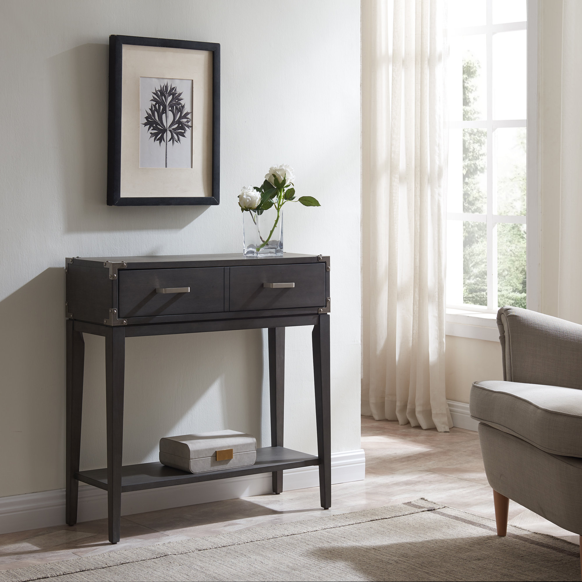 Red Barrel Studio® Beckett Solid + Manufactured Wood Hall Stand in ...