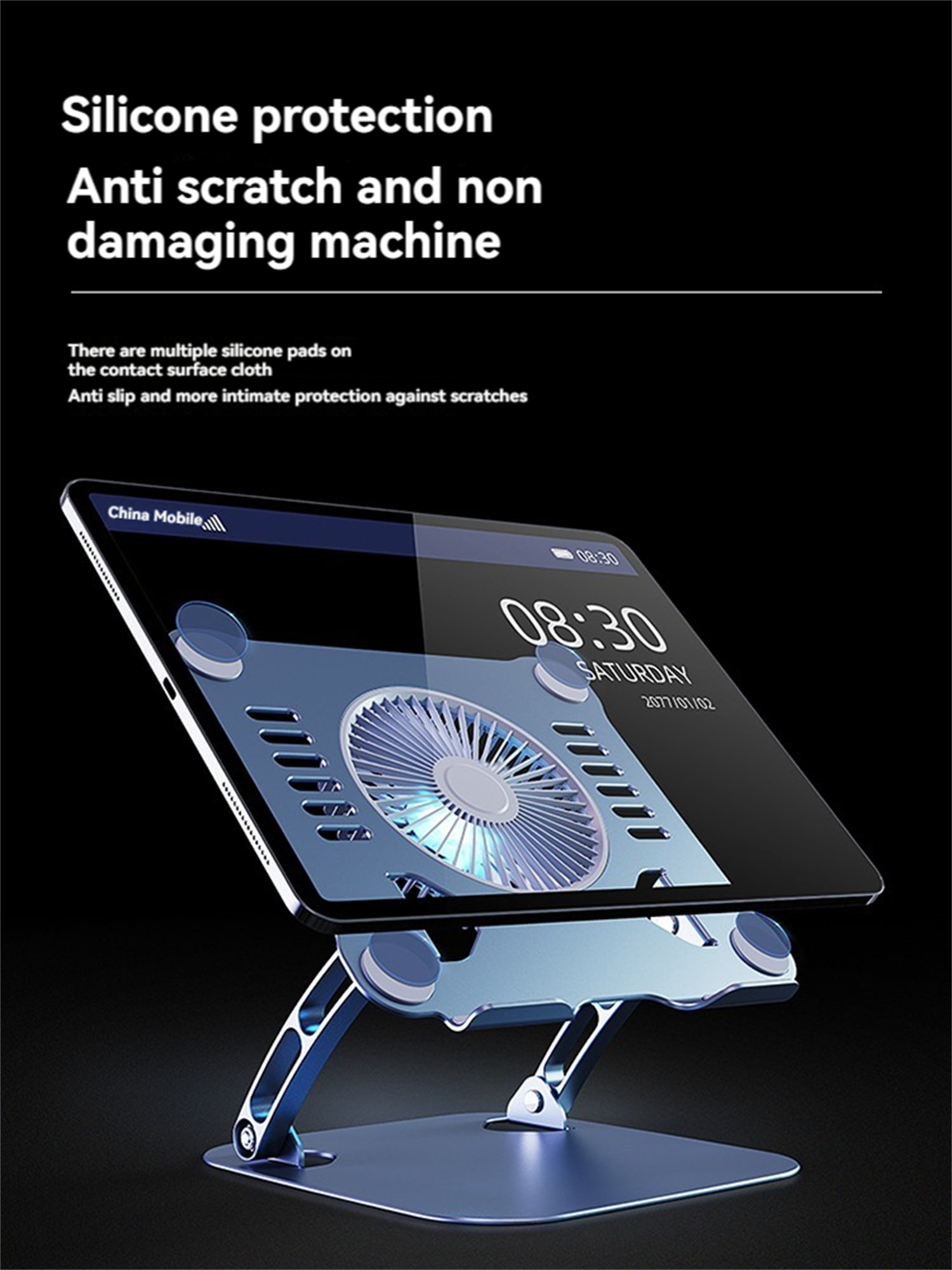 Inbox Zero Adjustable And Foldable Laptop Stand With Cooling Fan | Wayfair