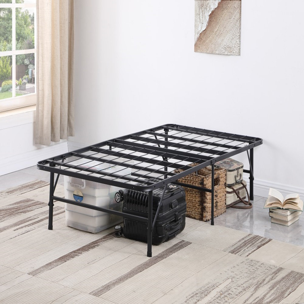 17 Stories Ellison Queen Bed Frame, Black - Wayfair Canada