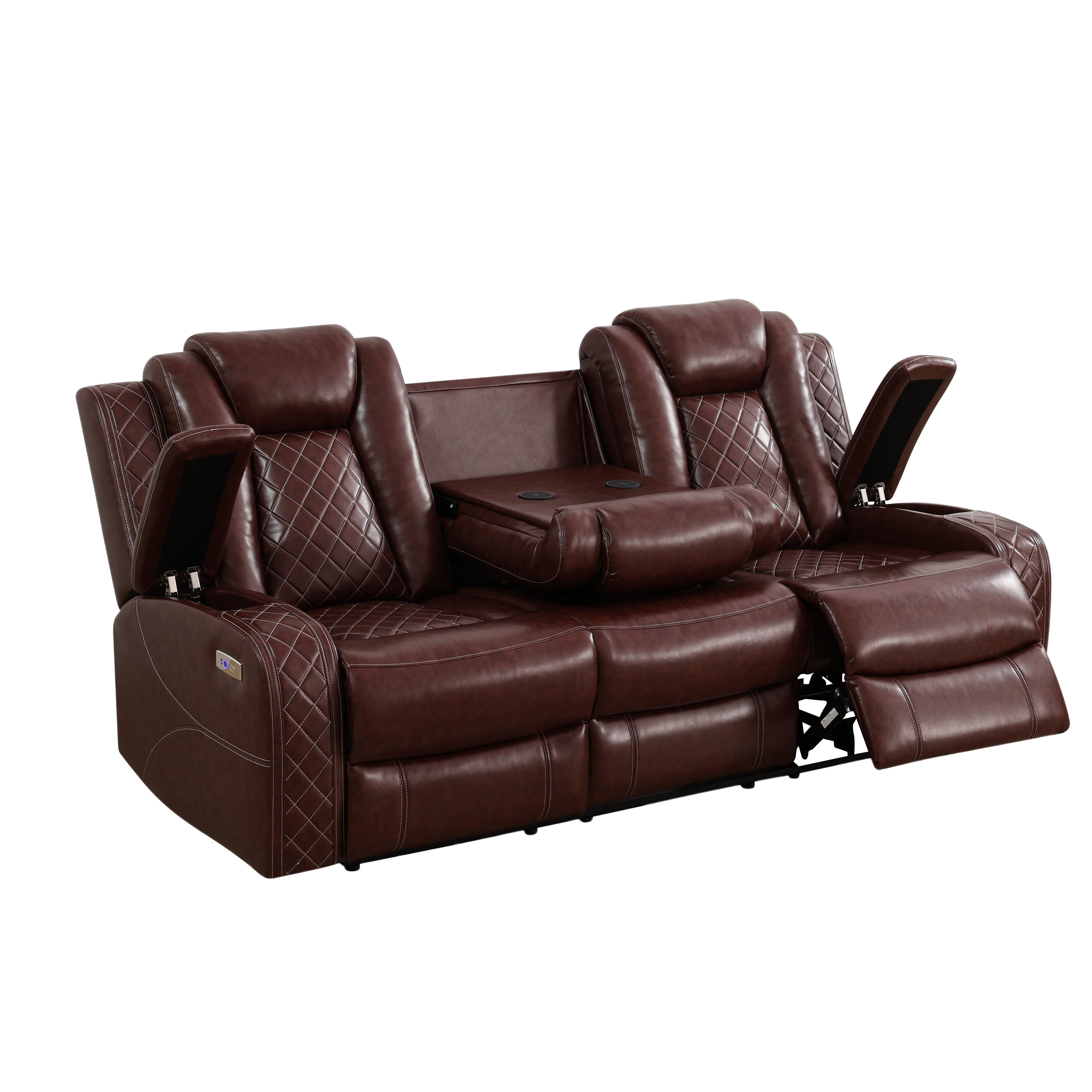 Lark Manor™ Armira Leather Reclining Sofa | Wayfair