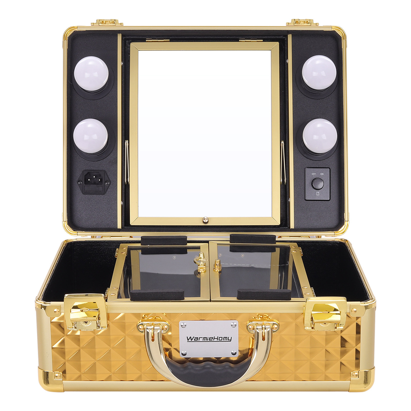 Canora Grey Golden Water Cube Makeup Box | Wayfair.co.uk