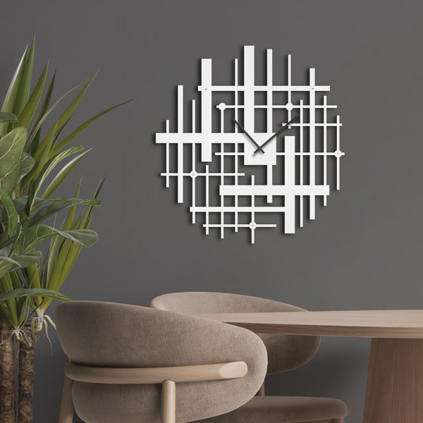 SIGNLEADER Metal Wall Clock | Wayfair