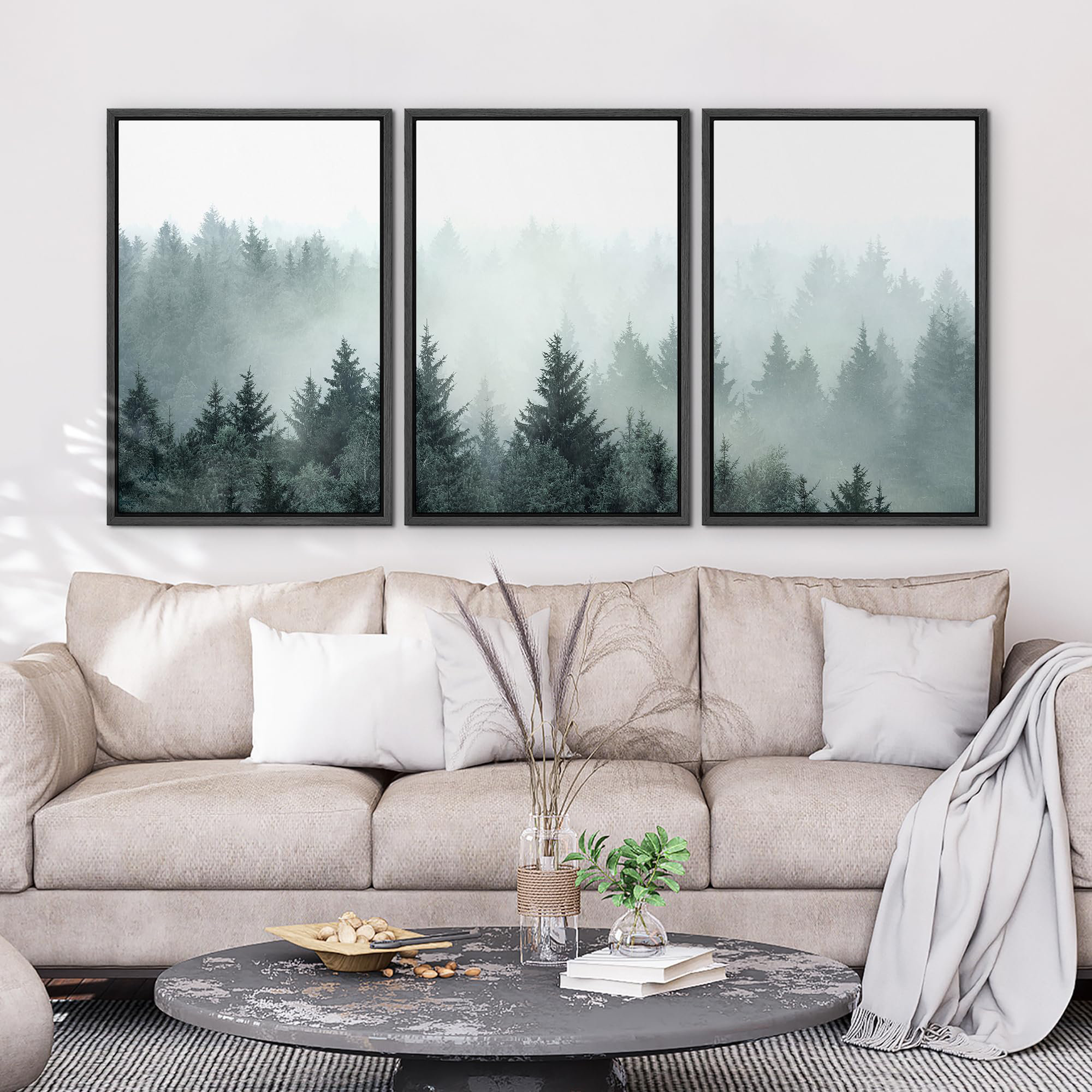 wall26 " Mystic Forest Fog Enchanted Wilderness Ethereal Misty ...