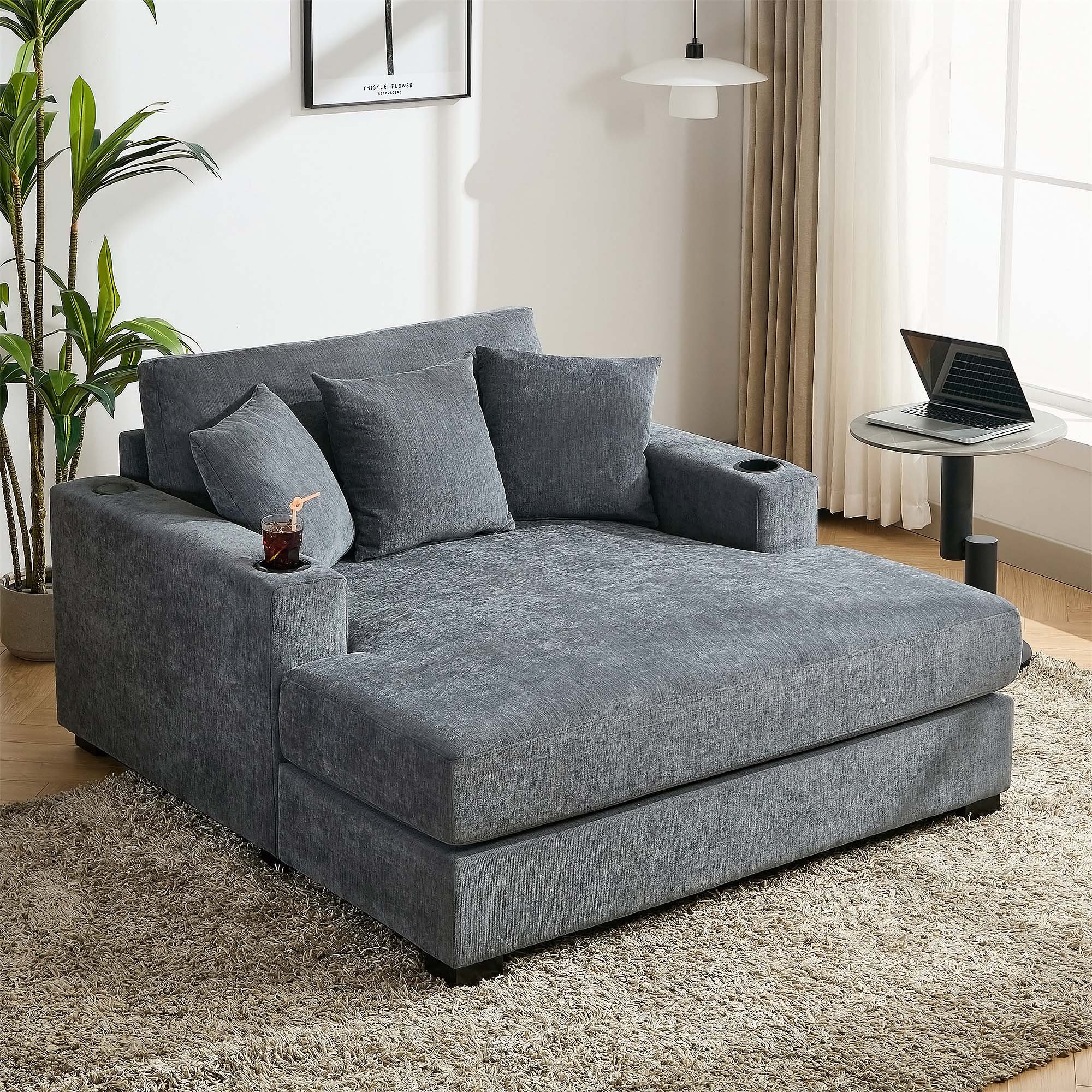 Latitude Run® Luxurious Oversized Sofa with Advanced Functions for ...