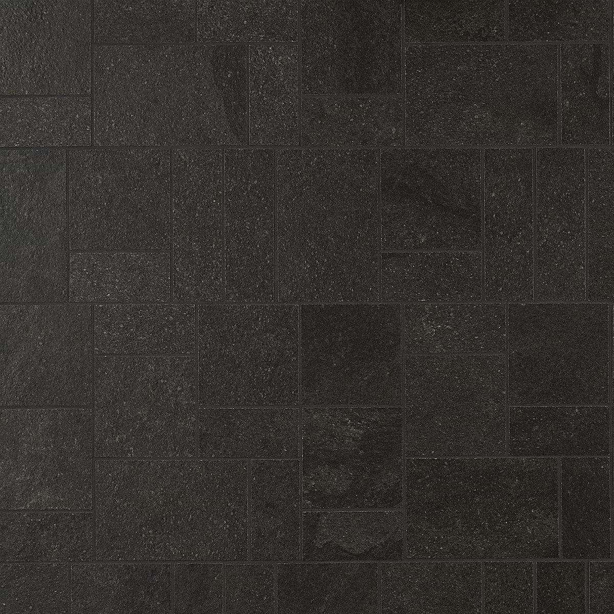 TileBar Acadia French Pattern Charcoal Black Limestone Look Matte ...