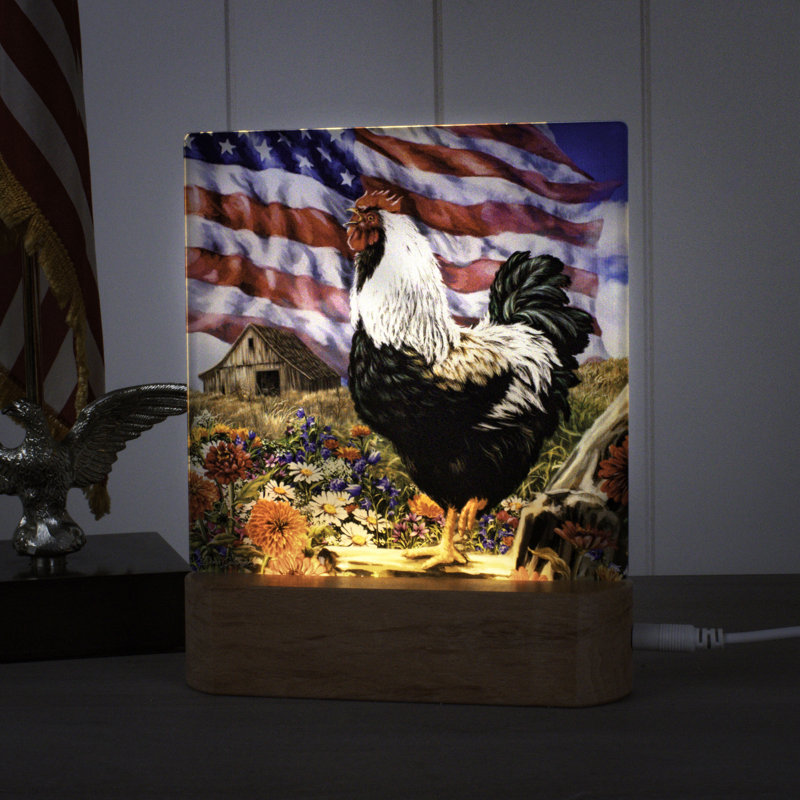 Glow Decor Rooster Crow Night Light | Wayfair