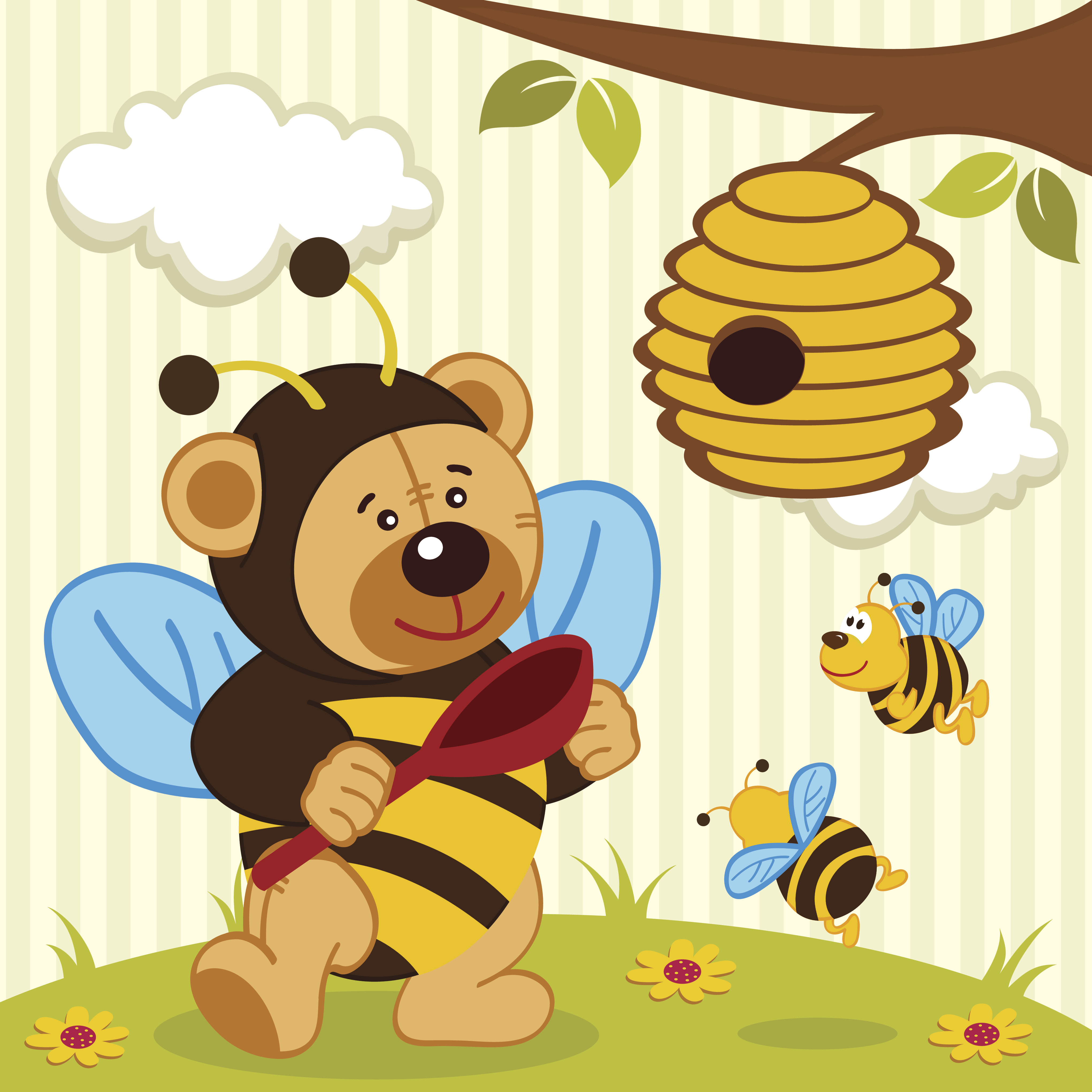 Zoomie Kids Addysin " Teddy Bear Dressed As A Bee " by Nataka | Wayfair