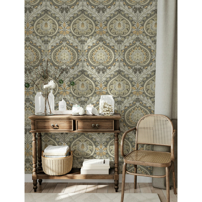 Lark Manor William Morris Eden Wallpaper Bryelle Peel & Stick Damask ...