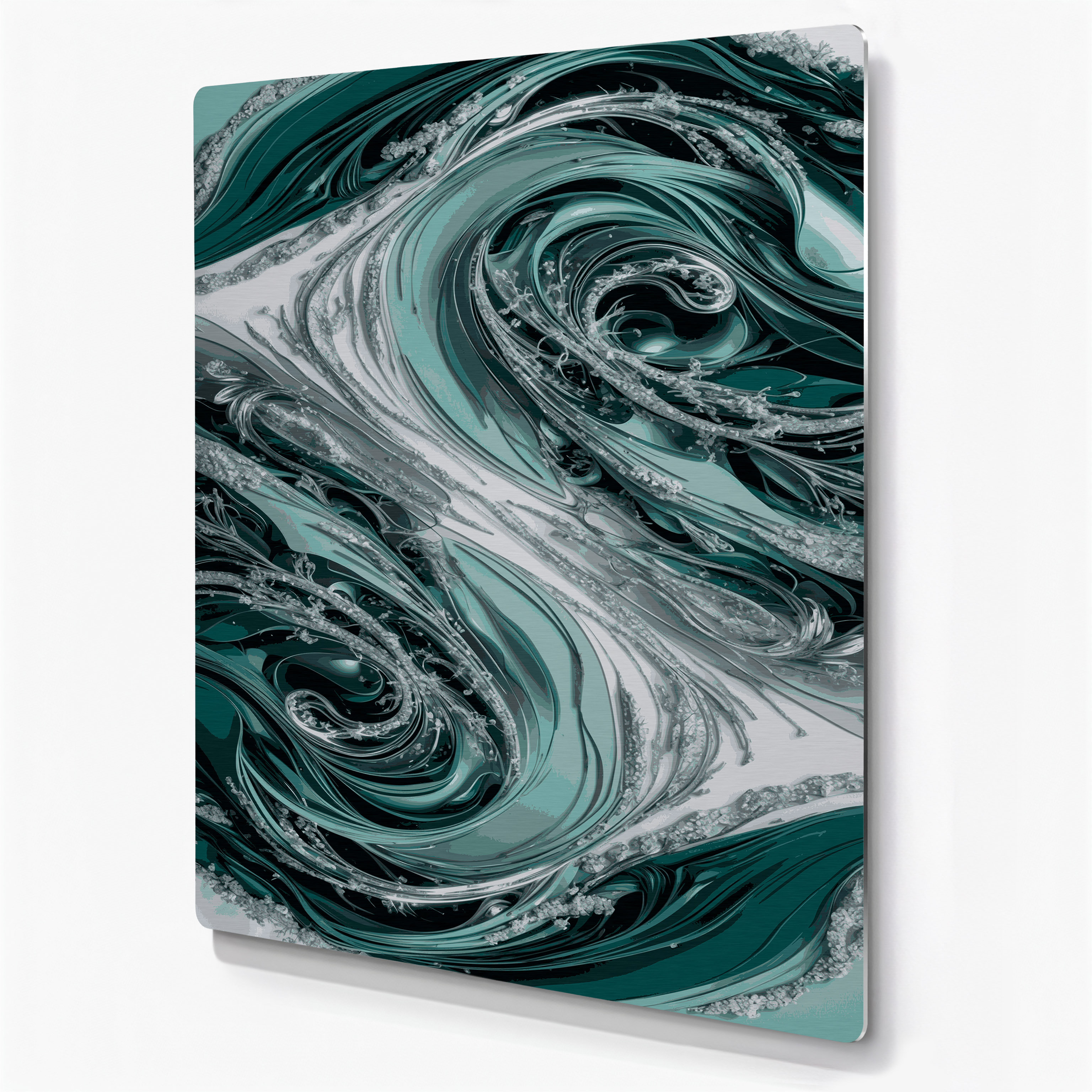 Latitude Run® Abstract Landscape 46 Green Metal Wall Art - Wayfair Canada