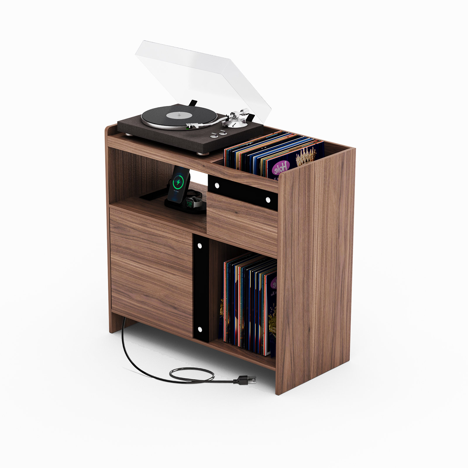 Ebern Designs Mid Century Modern Record Player Stand-sr | Wayfair