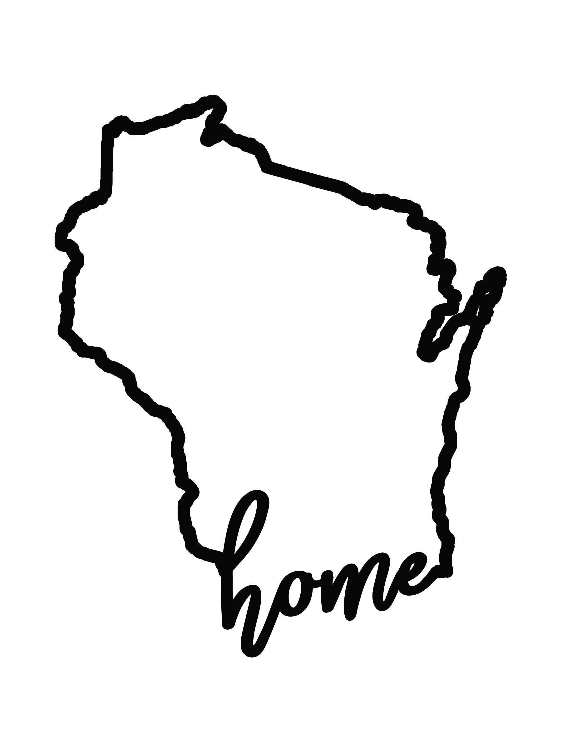 Gracie Oaks Wisconsin State Home - Wrapped Canvas Graphic Art | Wayfair