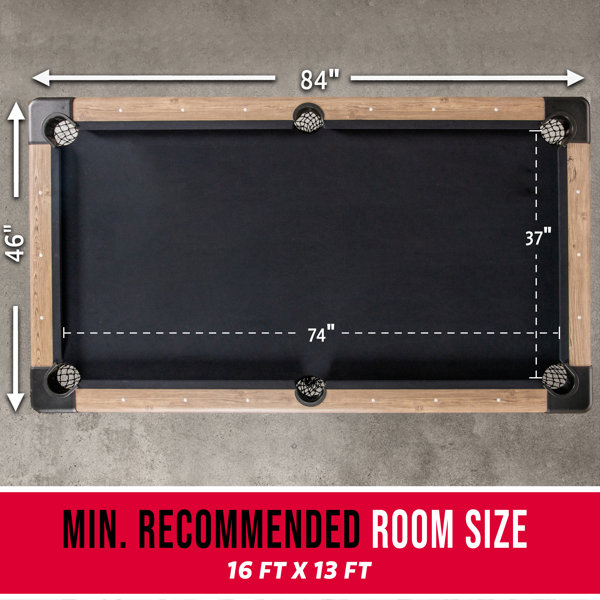 GoSports Portable Pool Table - No Assembly Required Folding Billiard ...