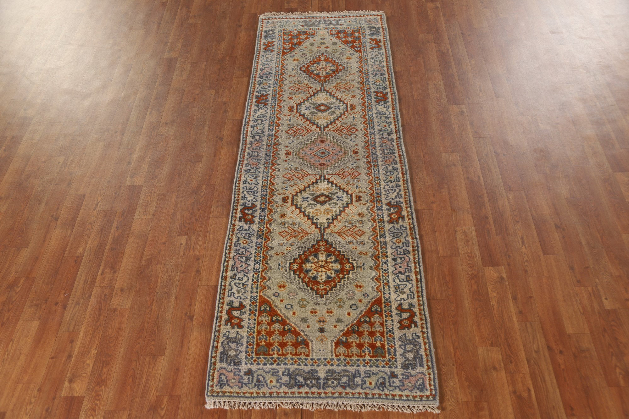 Bloomsbury Market Geometric Traditional Indian Runner Rug 3x8 | Wayfair