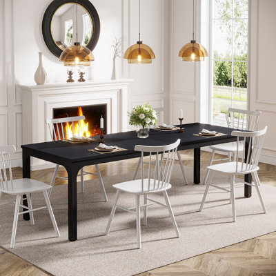 Ebern Designs Frodeen Rectangular Large Long Dining Table | Wayfair