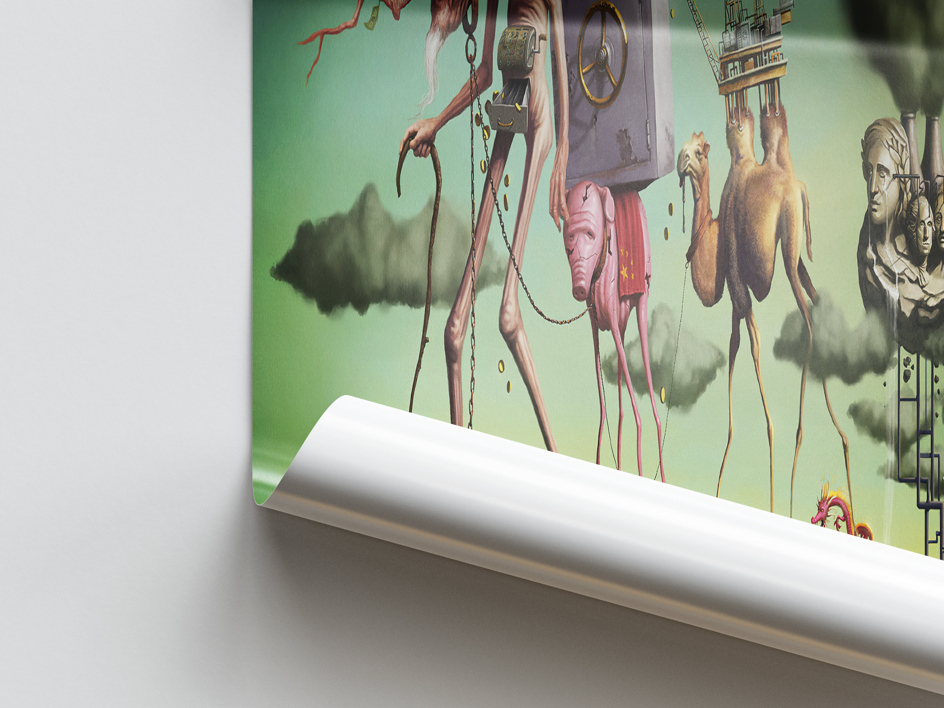 Trinx Salvador Dali The American Dream, Dali American Dream Artwork ...