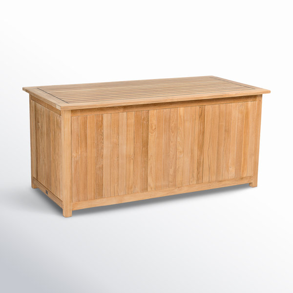 CO9 Design Essential 255 Gallon Teak Deck Box & Reviews | Perigold
