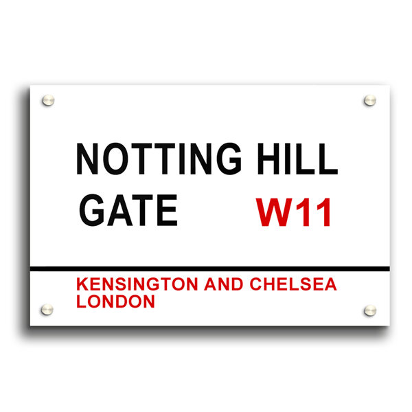 East Urban Home Notting Hill Gate Signs - No Frame Print | Wayfair.co.uk