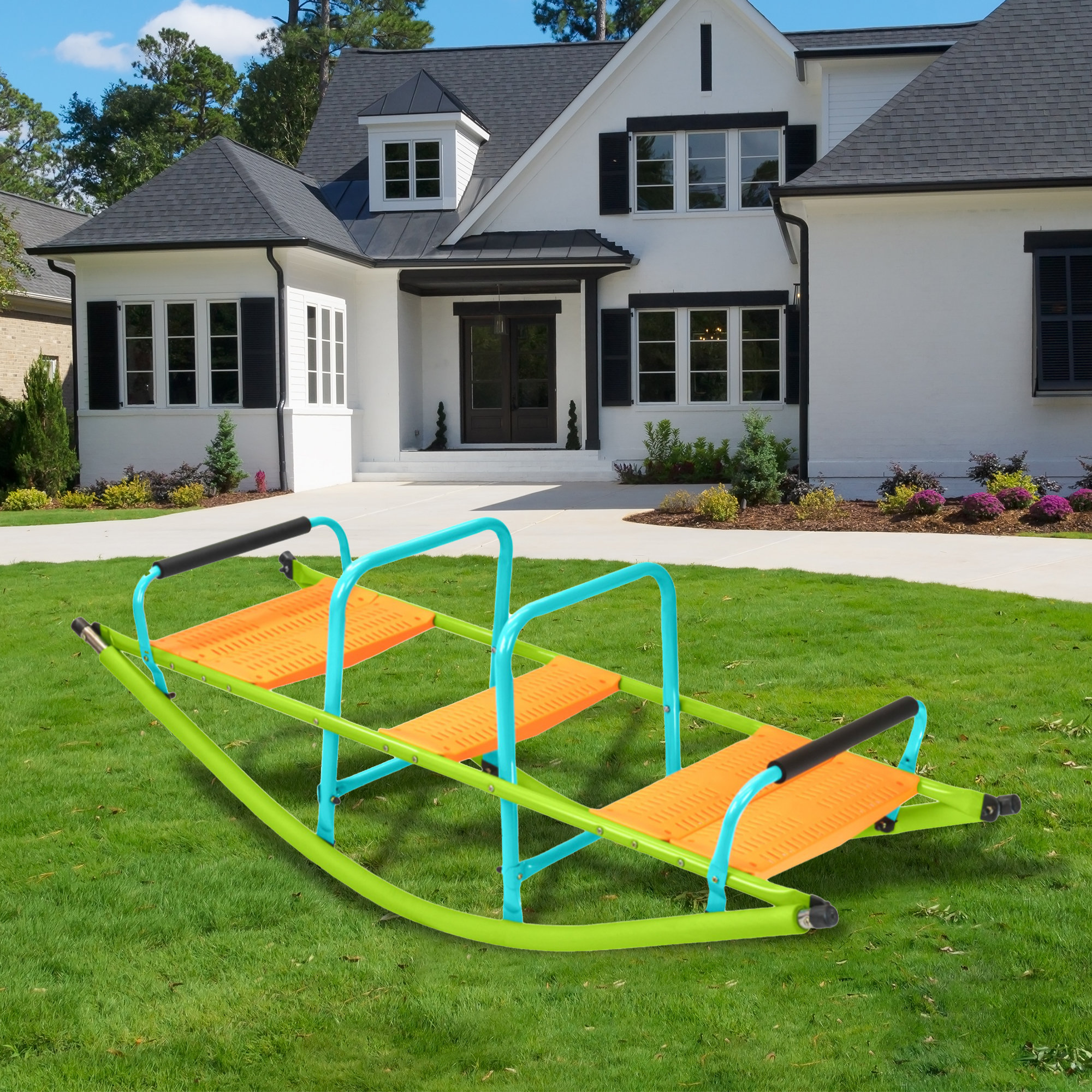 SUMIJ high quality kids seesaw plastic seat playground equipment cute ...