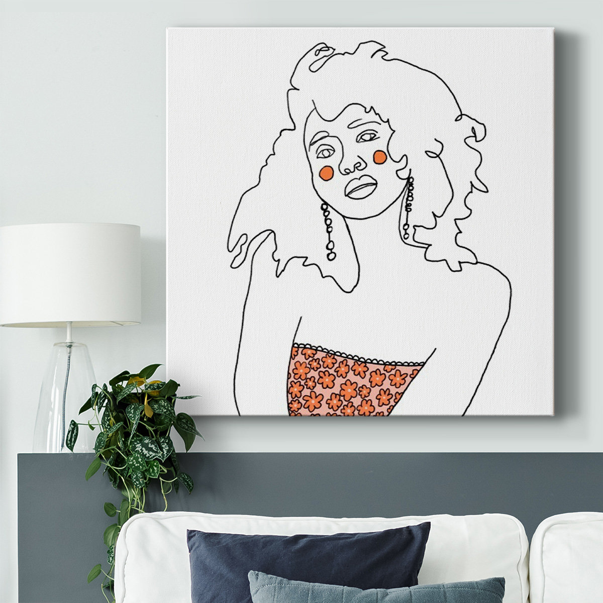 Winston Porter Portraits in Bloom I - Wrapped Canvas Print | Wayfair