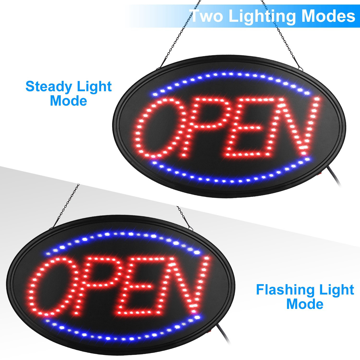 Edge Collections Brilliant Glow LED Open Sign - Wayfair Canada