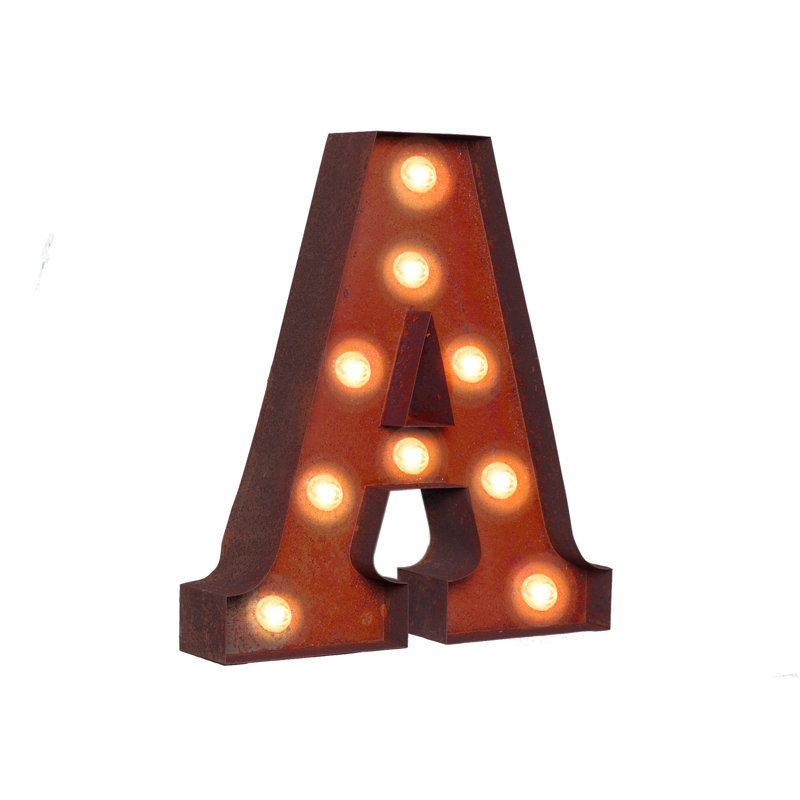 Williston Forge Arvie Letter 12" LED Marquee Sign "& Reviews" | Wayfair