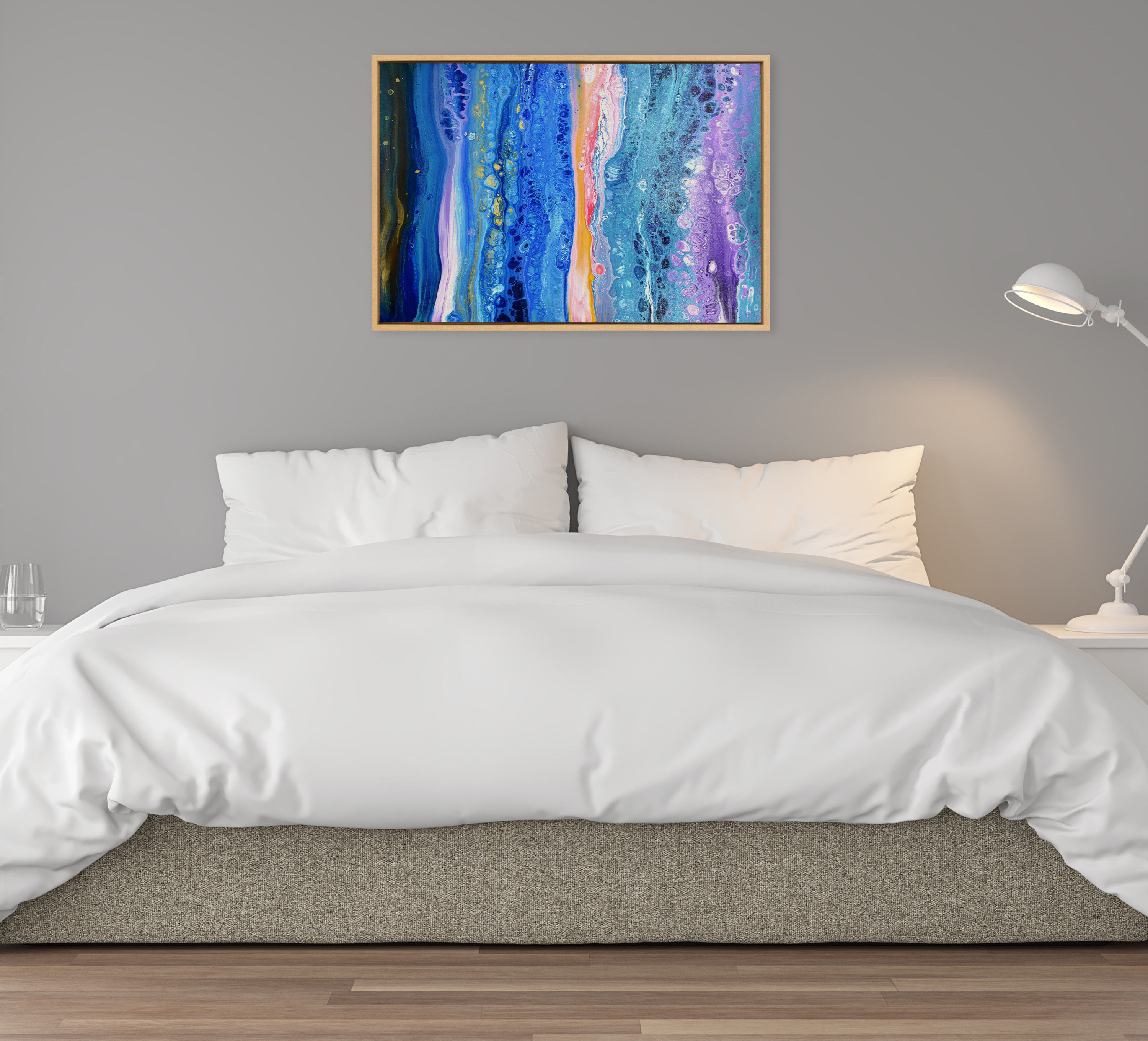Beachcrest Home™ Shalyce Bright Landscape Framed On Canvas | Wayfair