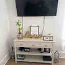 Lark Manor™ Nibbi 47" Console Table with Wood Frame and Legs, 3 Drawers ...