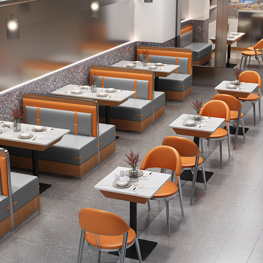 Canadian Linen Modern Simple Dessert Shop Cafe Restaurant Bench Faux ...