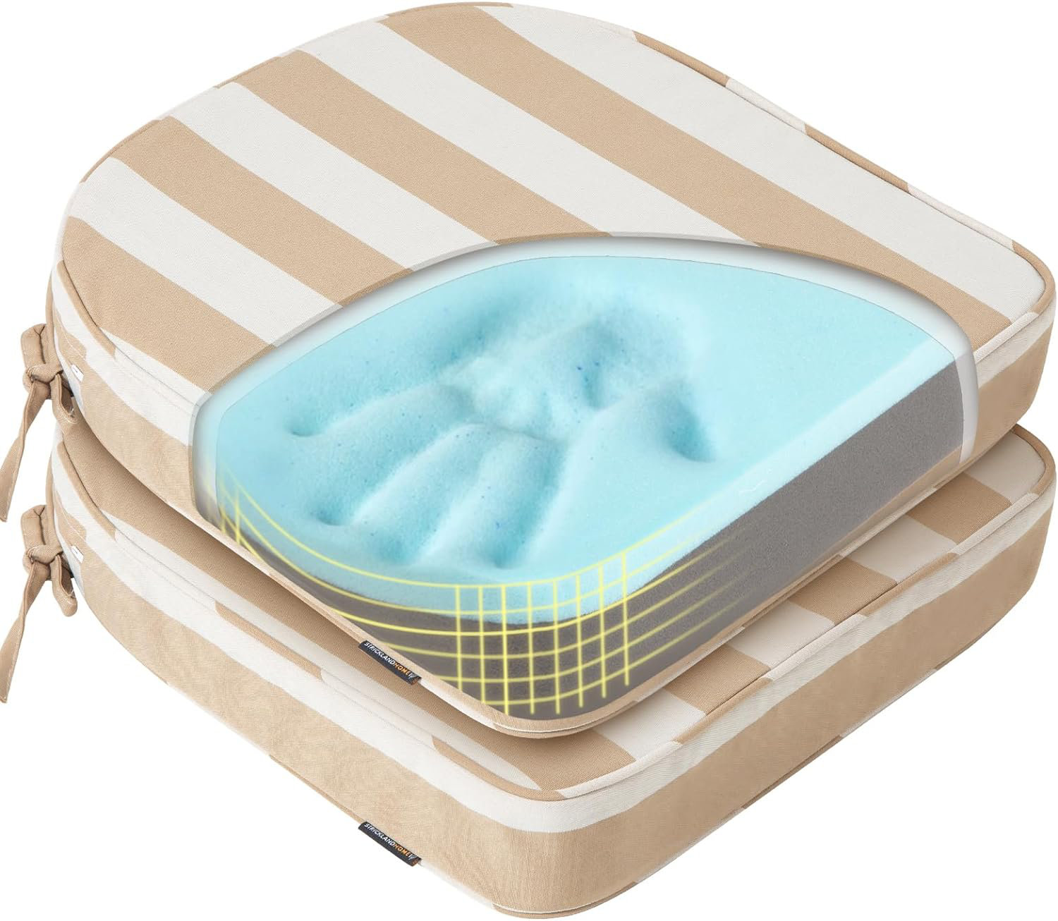 Ebern Designs Outdoor Chair Cushions , Memory Foam Patio Chair Cushions ...