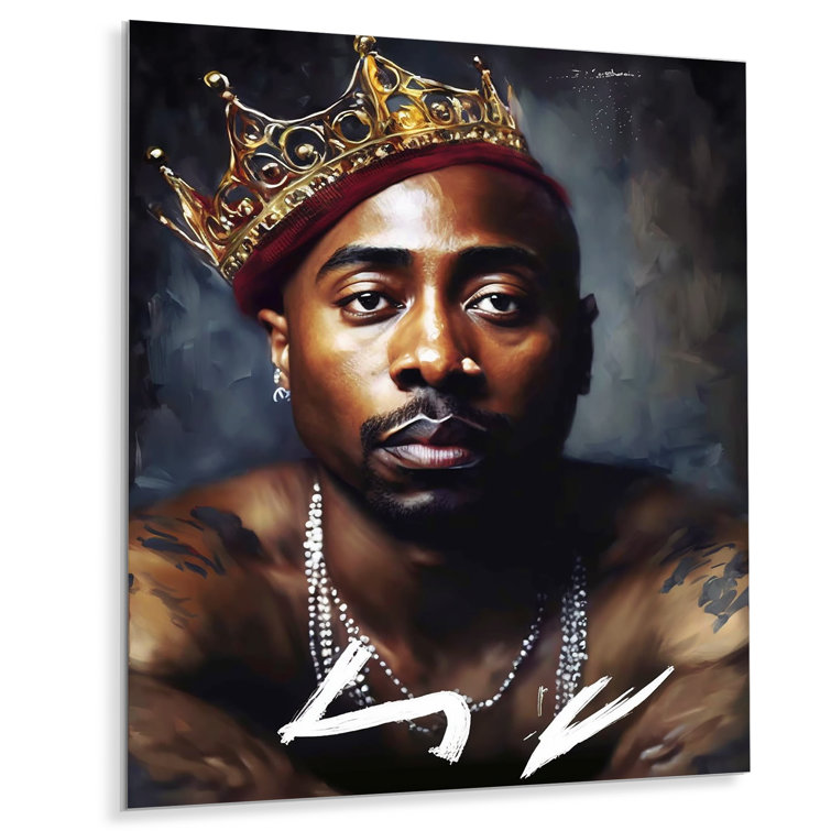 Red Barrel Studio® " Celebrity Tupac King Of Rap II " on Metal ...