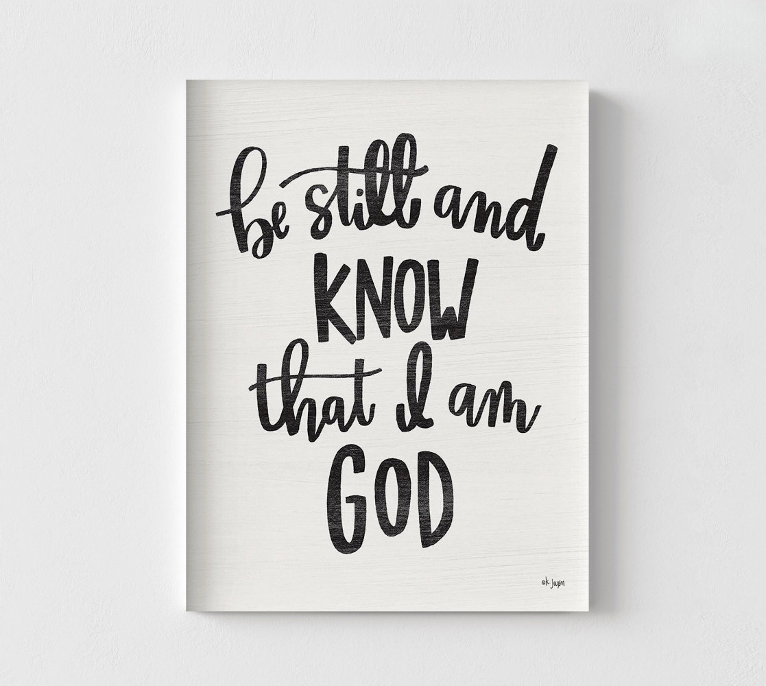 WeFrameArt Be Still And Know, Framed Psalm 46:10 Print, Extra Large ...