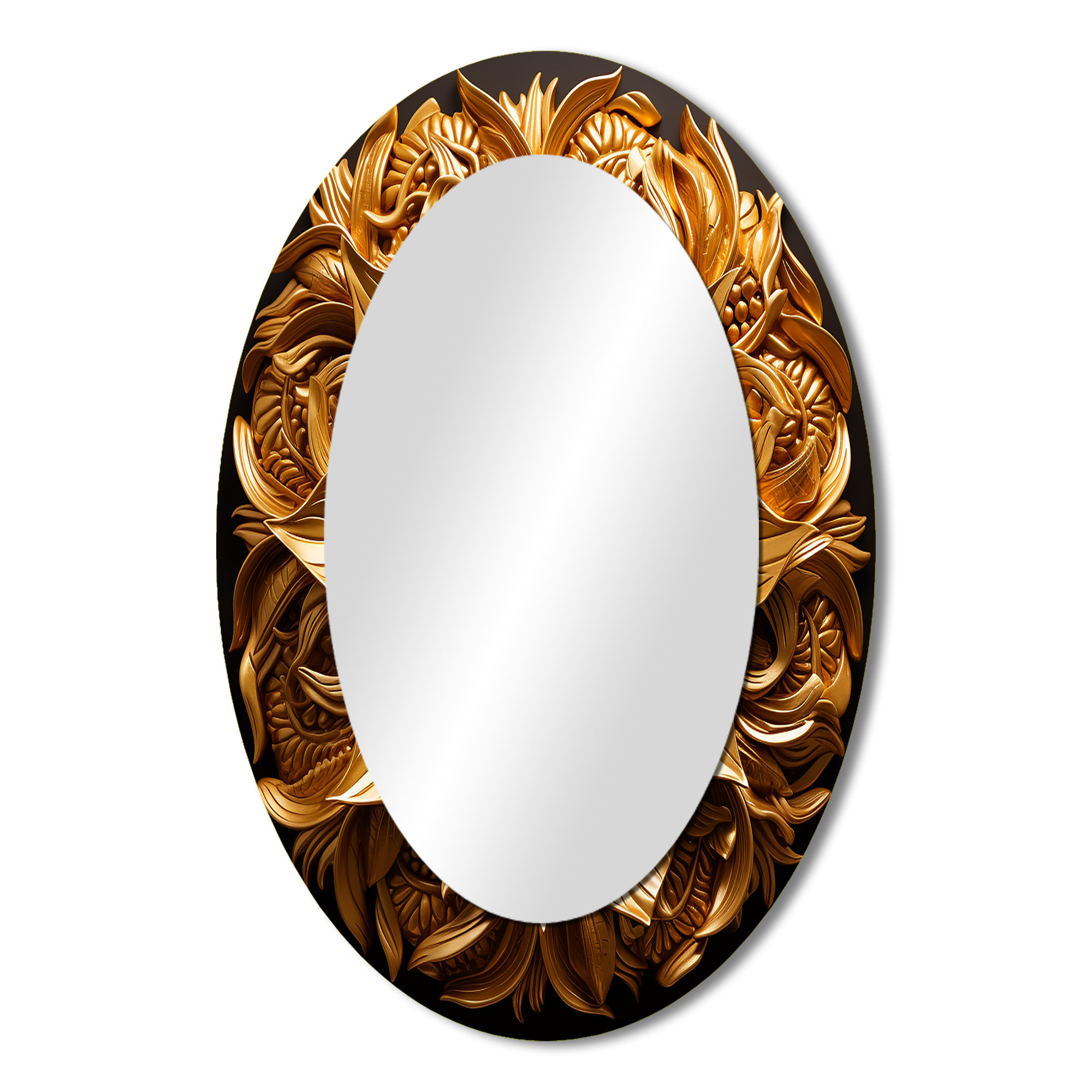 House of Hampton® Abstract Golden Sunflower Glam Blooming - Gold ...