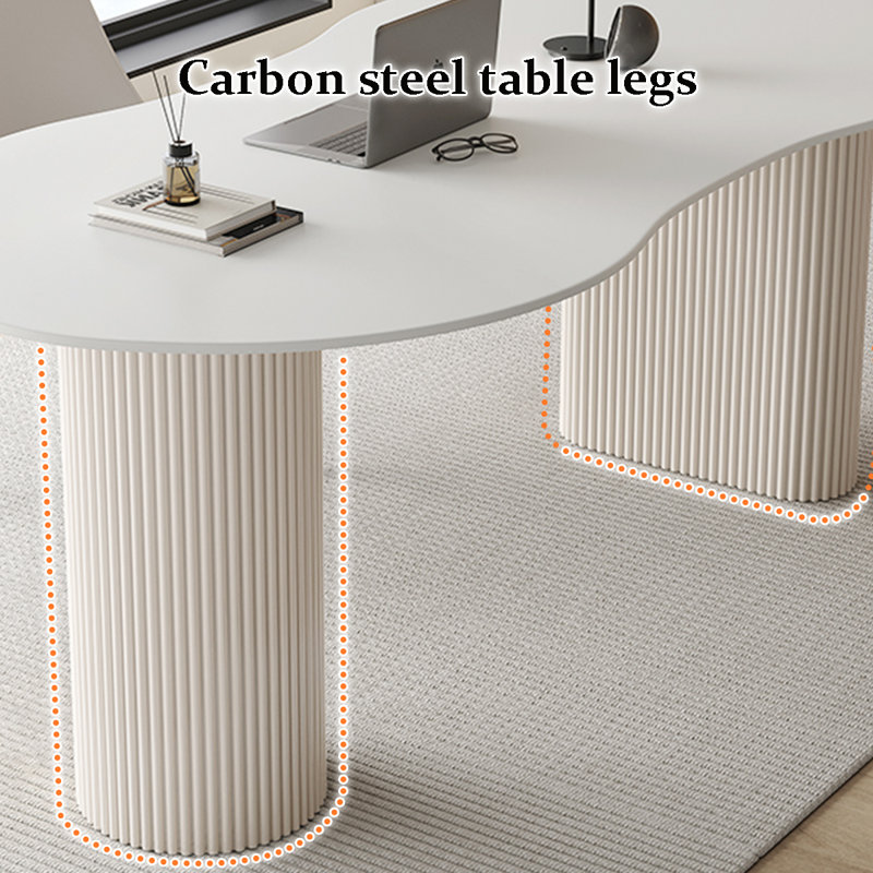 COMDOY Modern minimalist rock plate countertop with carbon steel table ...