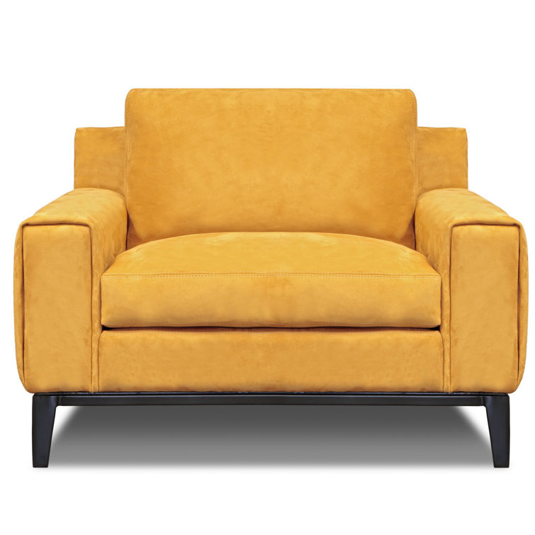 Eleanor Rigby Como Leather Chair And A Half | Wayfair