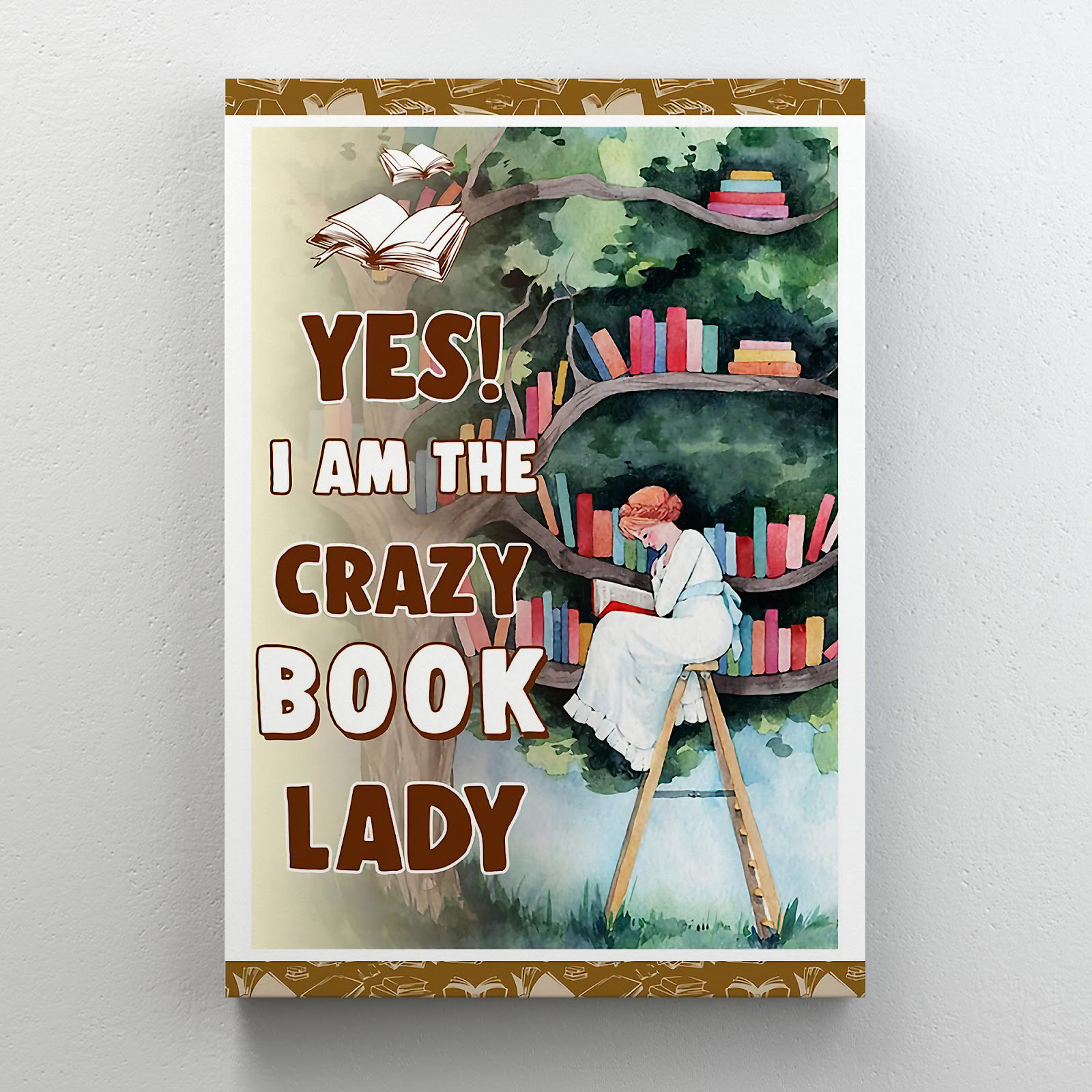 Trinx Girl By Tree Of Books - Yes I Am The Crazy Book Lady - 1 Piece ...
