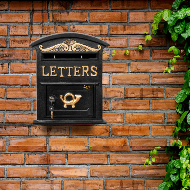Rosalind Wheeler Berkay Metal Wall Mounted Letter Box | Wayfair.co.uk
