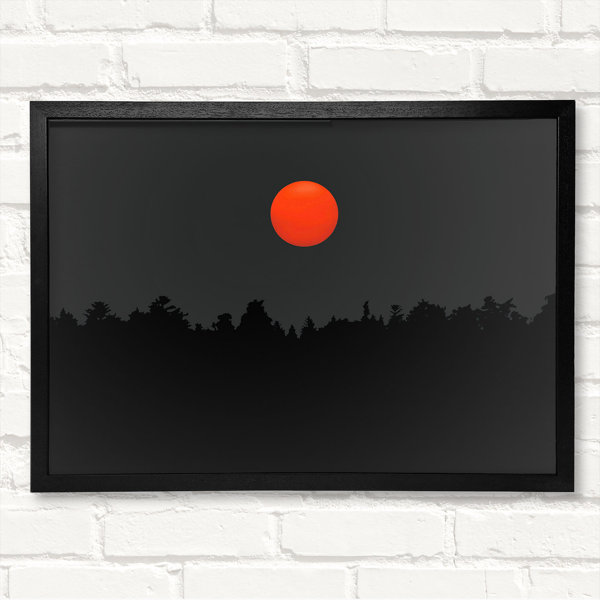 Ophelia & Co. The Red Sun Over The Grey Treeline - Closed Corner Frame ...