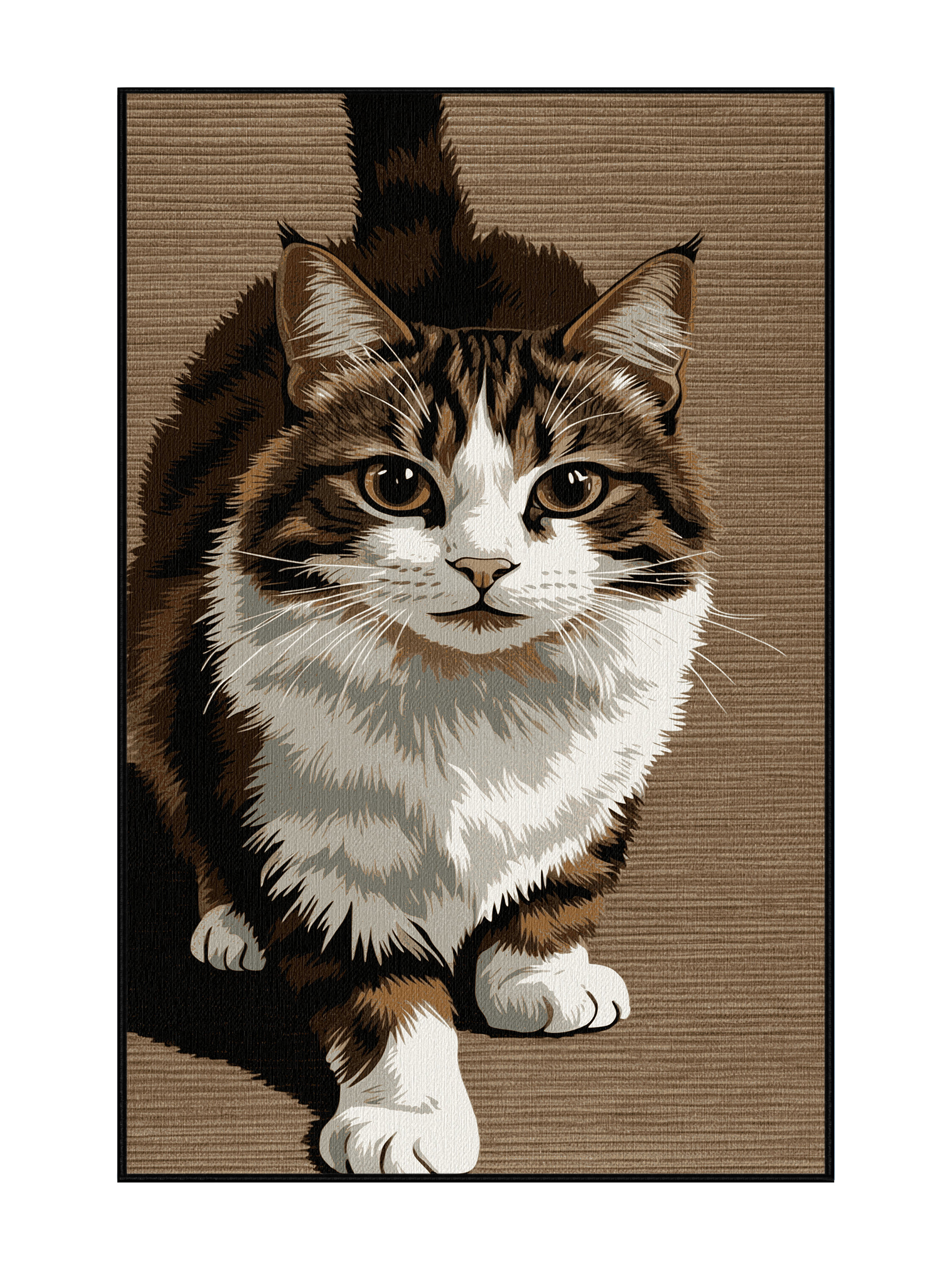 One Allium Way® Washable Puspin Cats Area Rug | Wayfair