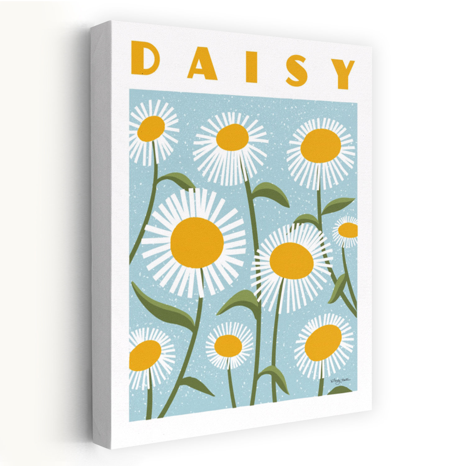 Dakota Fields Daisy Poster Retro Abstract Daisy Flower Art - Wayfair Canada