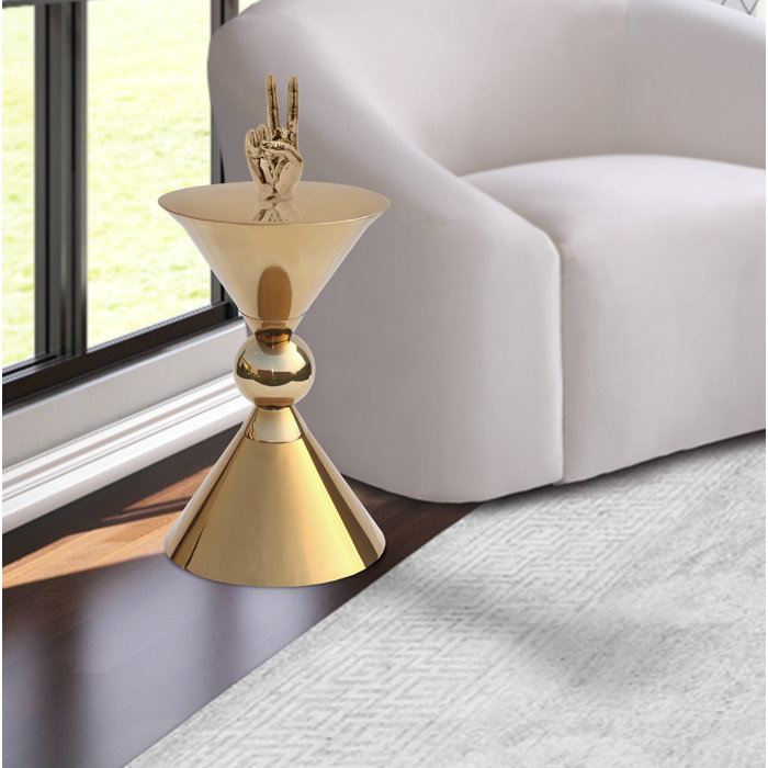 Everly Quinn Elida Pedestal End Table & Reviews | Wayfair